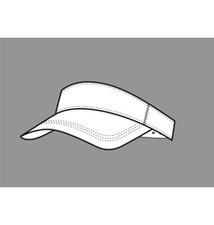 Women wear a knitted hat by thread Royalty Free Vector Image