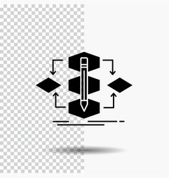 Algorithm design method model process flat icon Vector Image