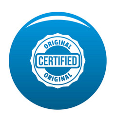 Certified logo simple style Royalty Free Vector Image