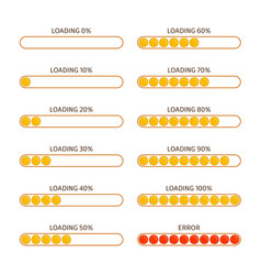 Loading bar Royalty Free Vector Image - VectorStock