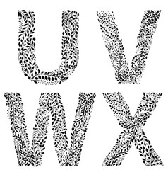 W Royalty Free Vector Image - VectorStock