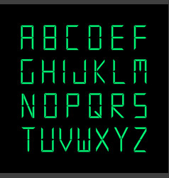 Digital letter icons Royalty Free Vector Image