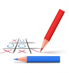 Tic tac toe flat Royalty Free Vector Image - VectorStock