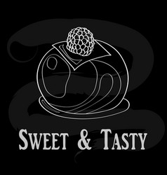 Logo sign style for the confectionery bakery Vector Image