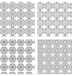 Geometric ornaments pattern set Royalty Free Vector Image