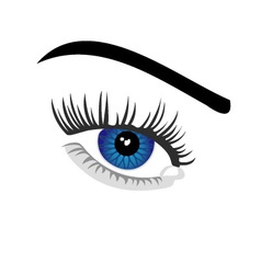 Contact lens business logo Royalty Free Vector Image