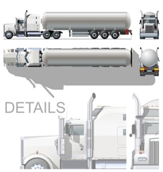 Tanker truck template Royalty Free Vector Image