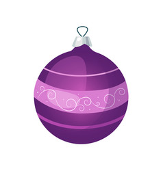 Christmas tree decorations bright Royalty Free Vector Image