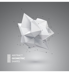 Low polygon geometry shape Royalty Free Vector Image