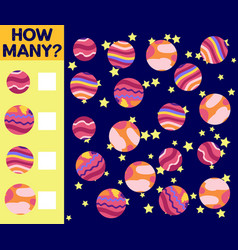 Counting game for preschool children educational Vector Image