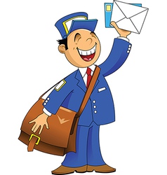 Postman cartoon Royalty Free Vector Image - VectorStock
