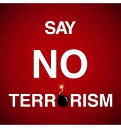 With stop terrorism background Royalty Free Vector Image