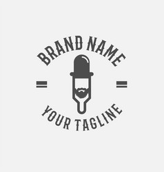 Vape liquid shop logo simple liquid shop Vector Image