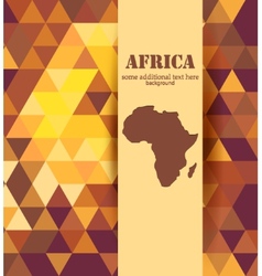 African background design Royalty Free Vector Image