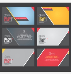 Two tone green presentation templates infographic Vector Image