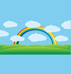 Cartoon landscape Royalty Free Vector Image - VectorStock