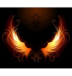 Fire wings Royalty Free Vector Image - VectorStock