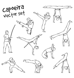 Capoeira set Royalty Free Vector Image - VectorStock