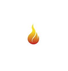 Fire red logo design Royalty Free Vector Image