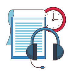 Call center elements Royalty Free Vector Image