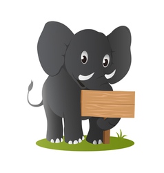 Elephants around the zoo sign Royalty Free Vector Image