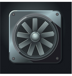 Industrial engineering drawing fan motor Vector Image