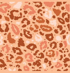 Seamless leopard wild nature pattern Royalty Free Vector
