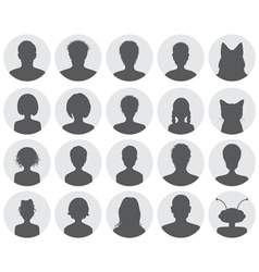 12 generic avatars Royalty Free Vector Image - VectorStock