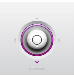Joystick UI button design Royalty Free Vector Image