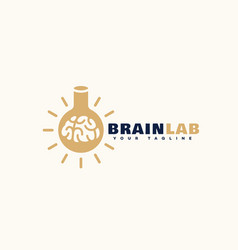 Brain lab logo Royalty Free Vector Image - VectorStock