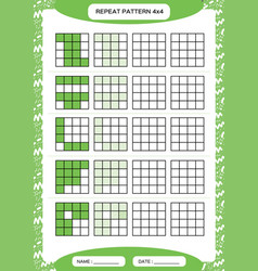 Repeat pattern square grid with colorful circles Vector Image