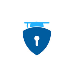 School security logo icon design Royalty Free Vector Image