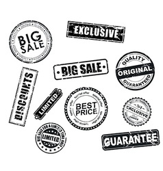 Design of the old stamps Royalty Free Vector Image