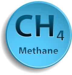 Methane molecule ch4 icon on white Royalty Free Vector Image