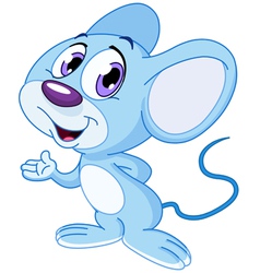 Cartoon cute mouse jumping Royalty Free Vector Image