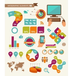 Elements and icons of infographics Royalty Free Vector Image