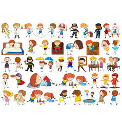 Set people character Royalty Free Vector Image