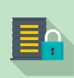 Router protected icon flat style Royalty Free Vector Image