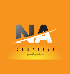 Na n a creative letters design with white pink Vector Image
