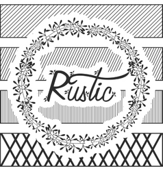 Rustic graphic design Royalty Free Vector Image