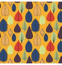 Colored pattern on leaves theme autumn pattern Vector Image