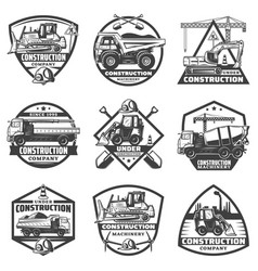 Transportation and construction machinery set Vector Image