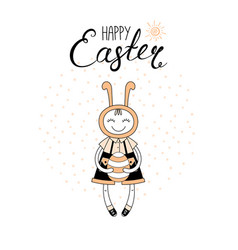 Engraving stylized psychedelic rabbit portrait Vector Image