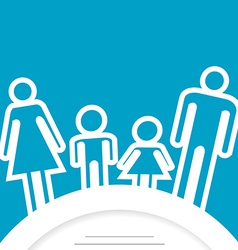 Single parent family icons Royalty Free Vector Image