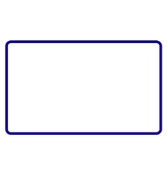 Rounded rectangle frame template Royalty Free Vector Image