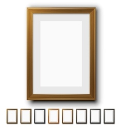 Brown frames Royalty Free Vector Image - VectorStock