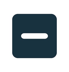Minus icon rounded squares button Royalty Free Vector Image