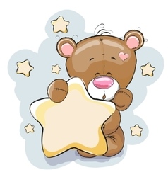 Cute Cartoon Teddy Bear Girl Royalty Free Vector Image