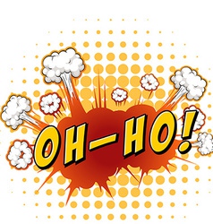 Uh oh Royalty Free Vector Image - VectorStock