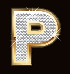 P bling Royalty Free Vector Image - VectorStock
